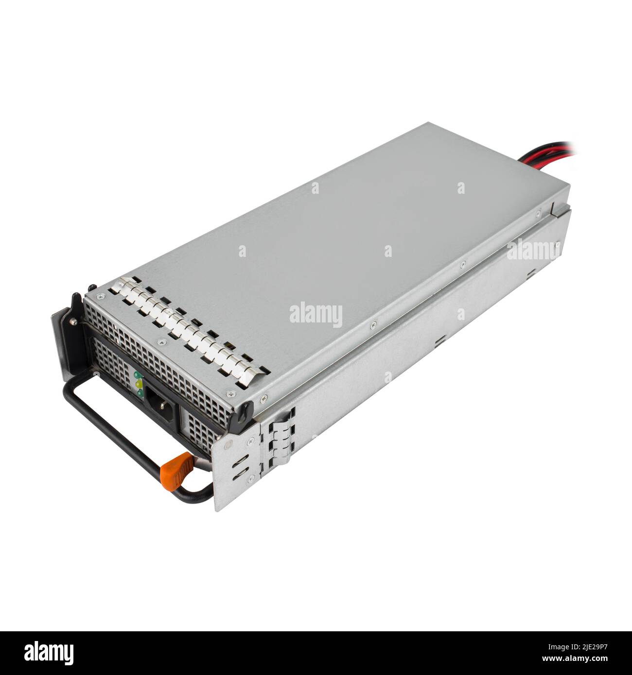 power supply for a computer, a spare part for a computer on a white ...