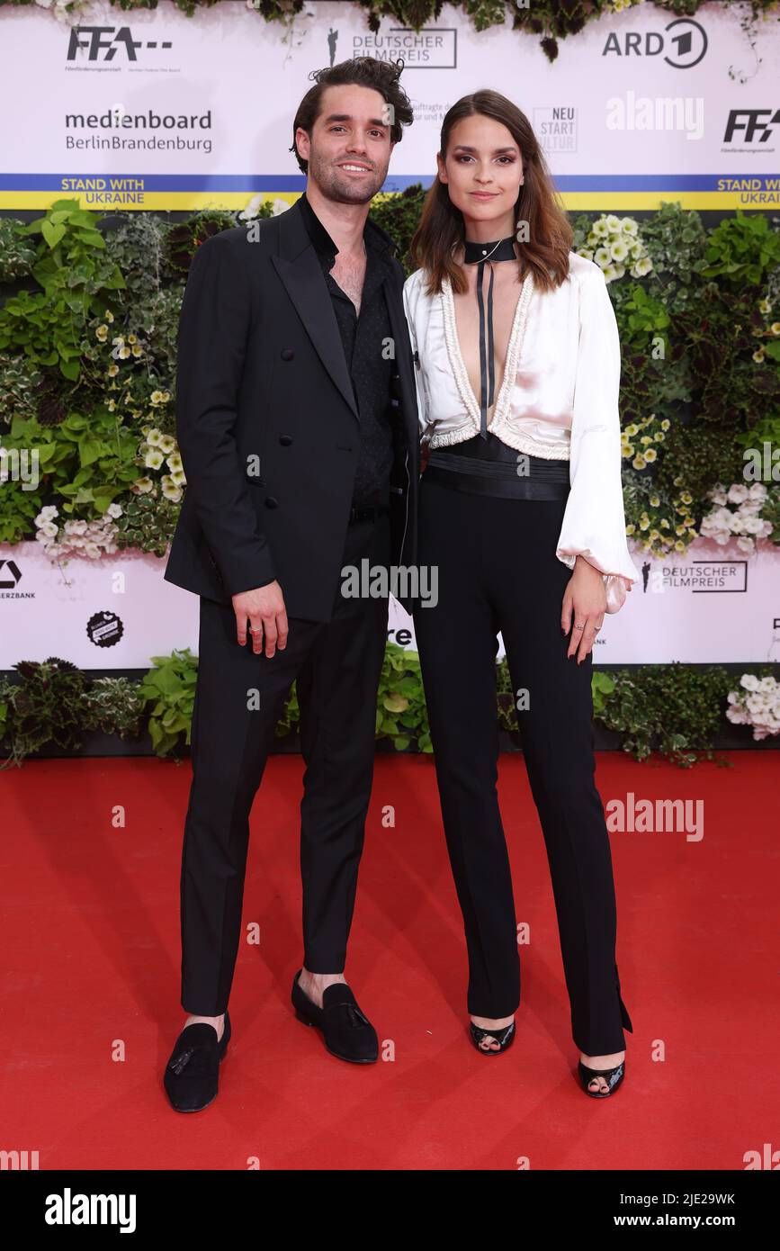 Berlin, Germany. 24th June, 2022. Maximilian Befort and his sister ...