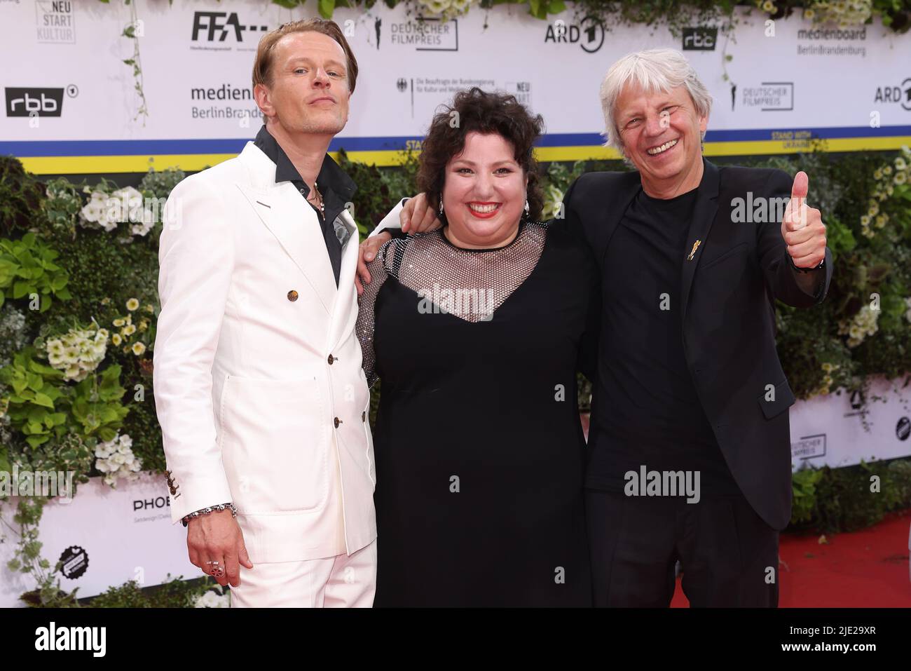 Berlin, Germany. 24th June, 2022. Alexander Scheer (l-r), Meltem Kaptan ...