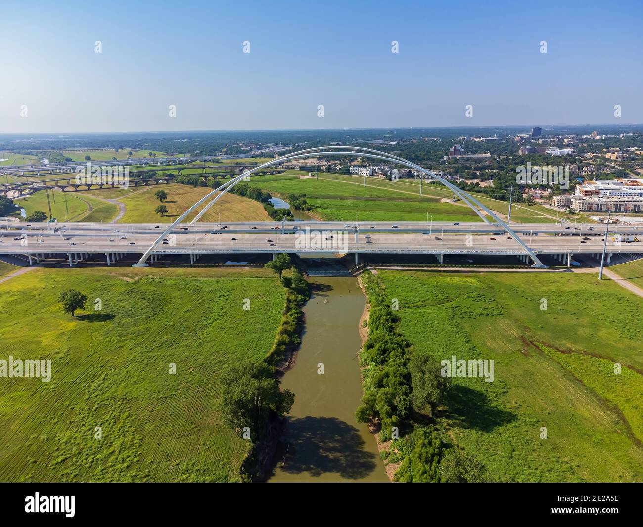 Aerial view of the Dallas downtown cityscape at Texas Stock Photo - Alamy