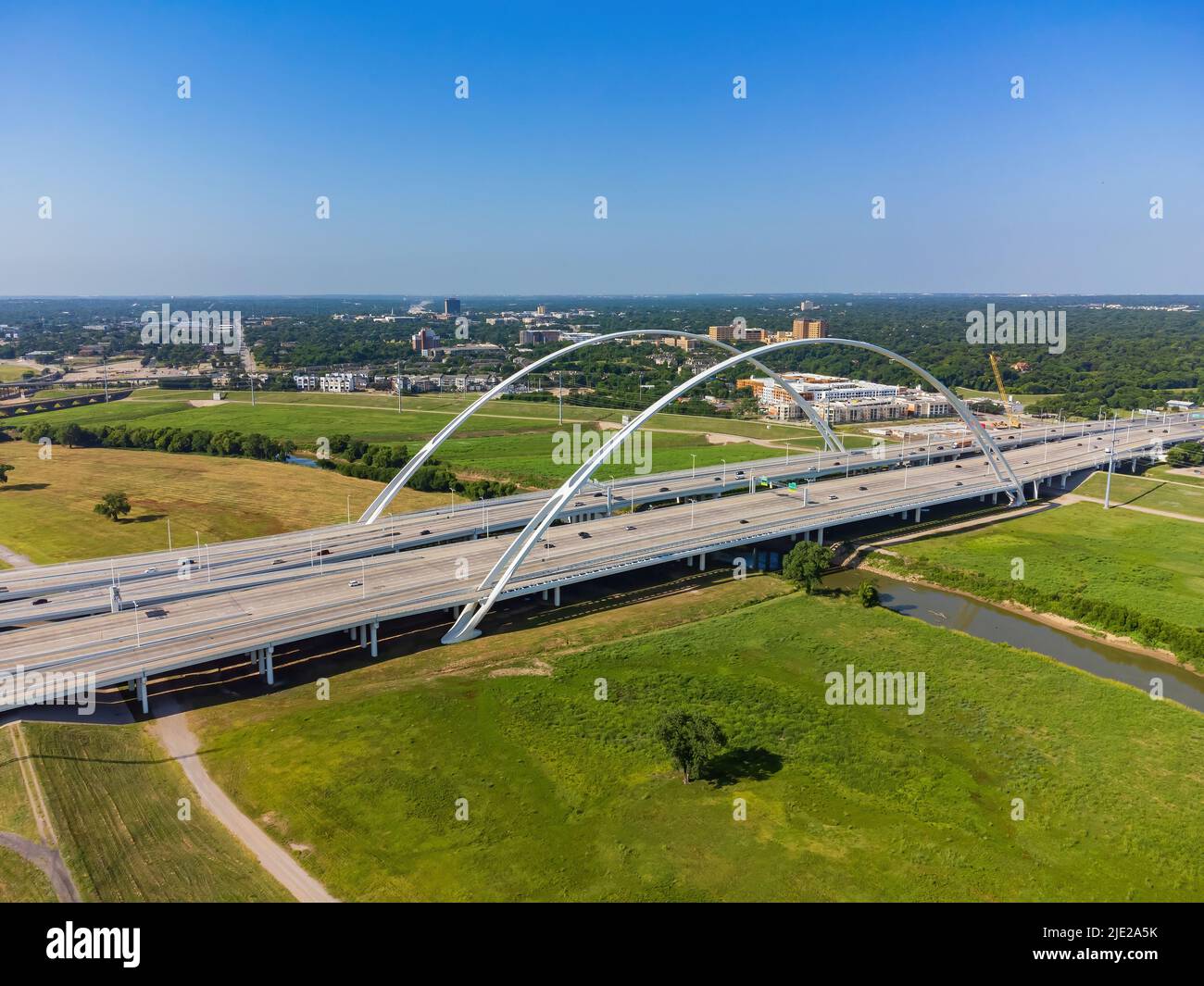 Aerial view of the Dallas downtown cityscape at Texas Stock Photo - Alamy