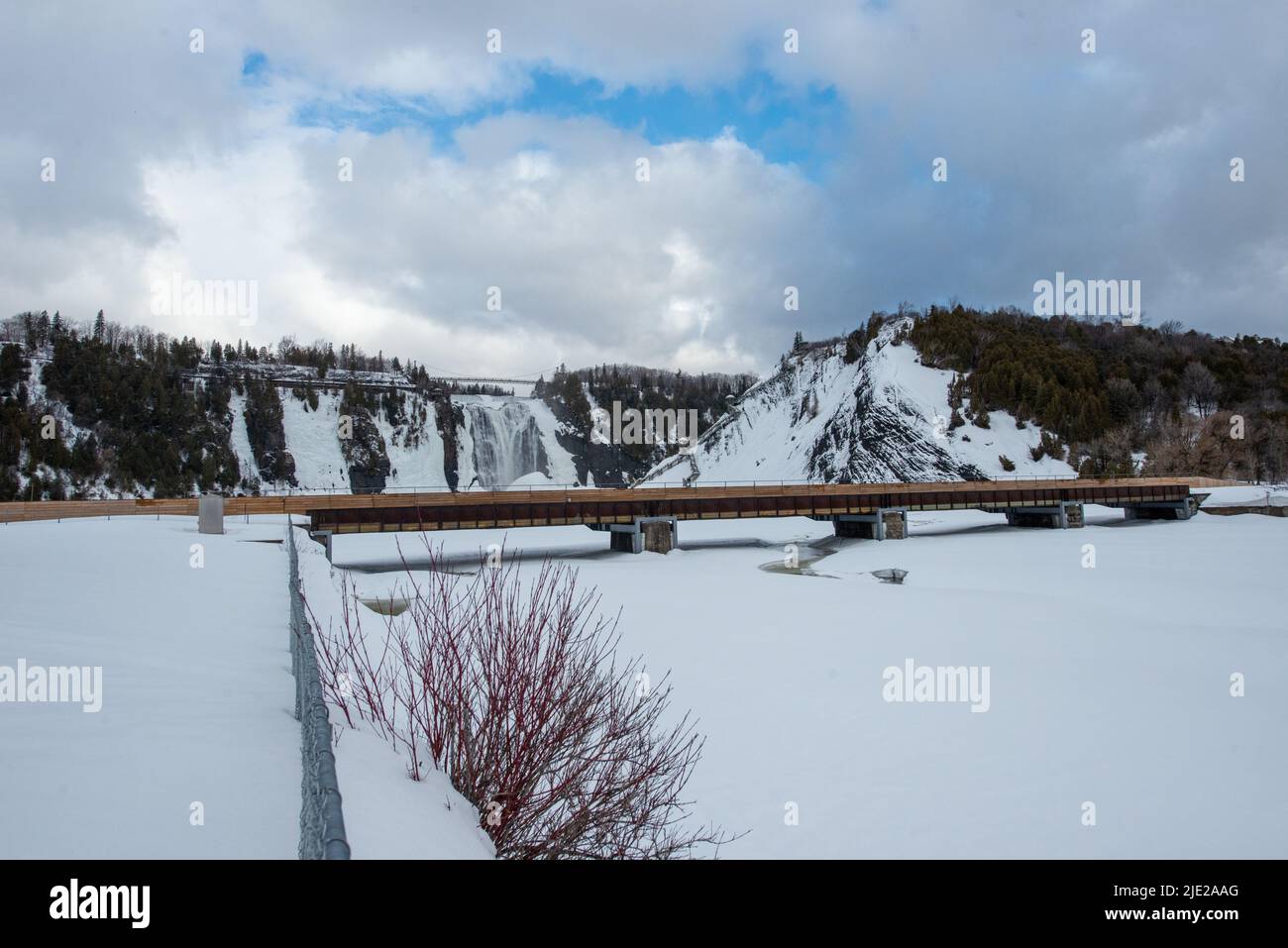 Montgomery falls Quebec City Canada Stock Photo - Alamy