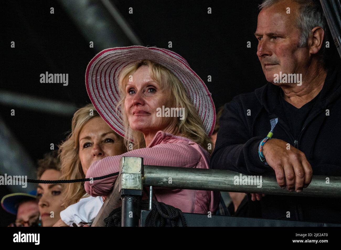 Pilton, UK. 24th June, 2022. Robert Plant and Alison Krauss perform on ...