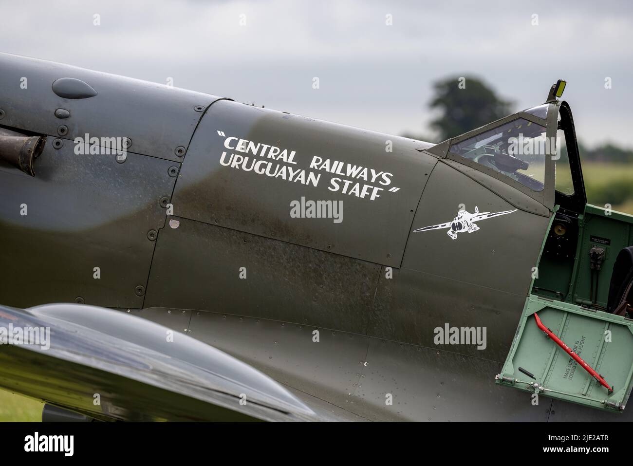 Supermarine Spitfire Mk Vc (EE602) on static display at Shuttleworth ...