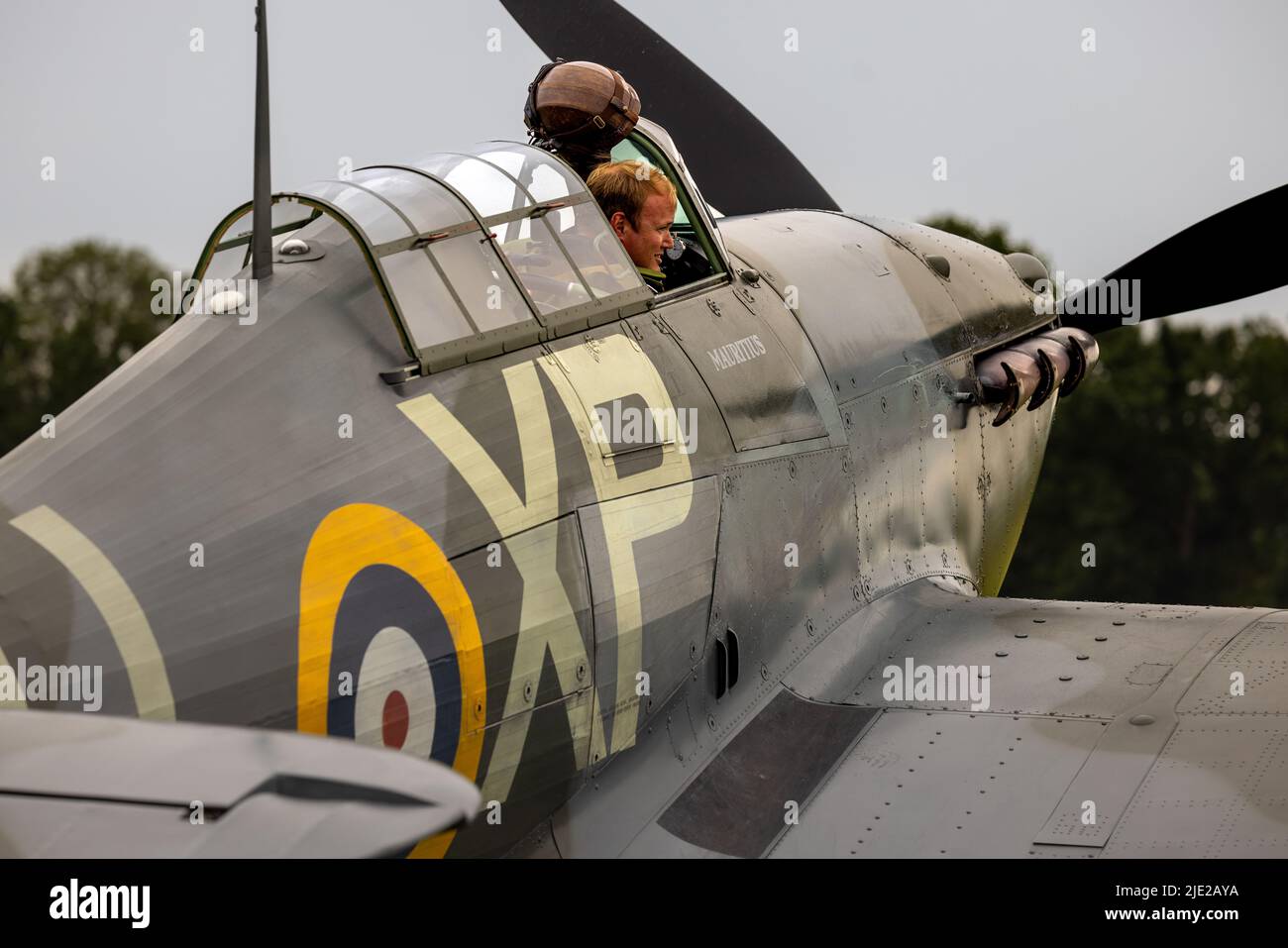 2-seat Hawker Hurricane BE505 on display at the Shuttleworth Evening ...