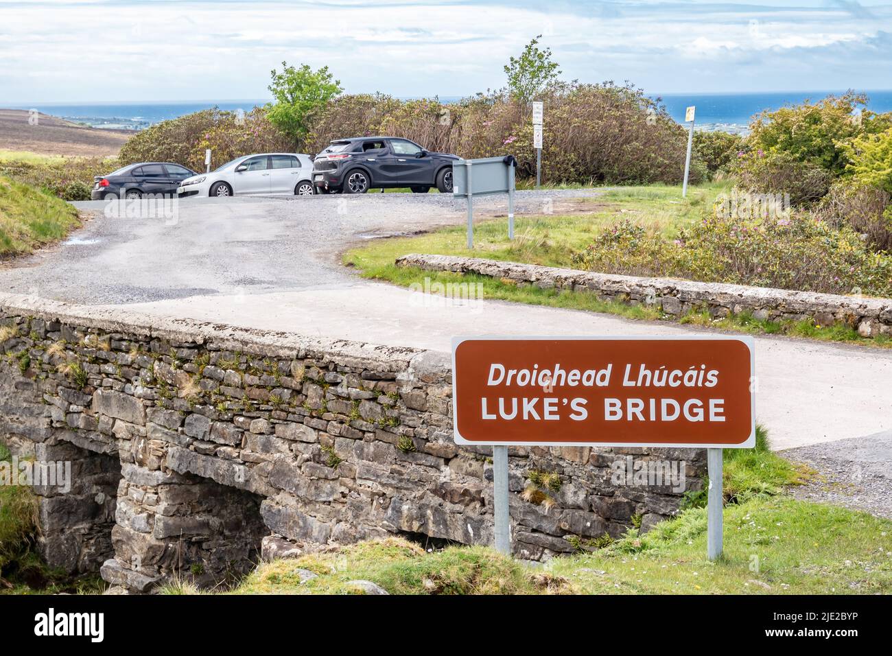SLIGO, IRELAND - MAY 25 2021 : Lukes Bridge is a good place to climb ...