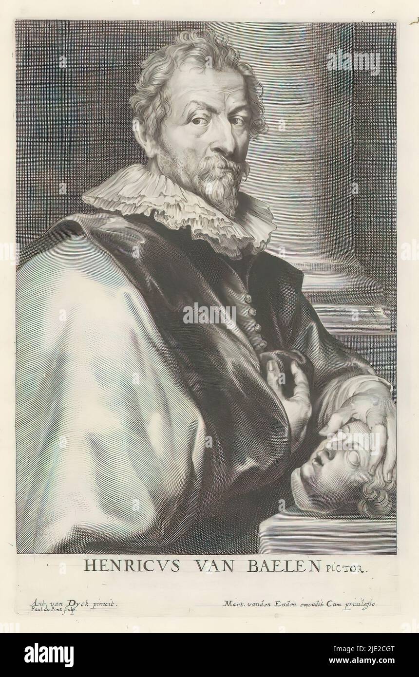 Portrait of the painter Hendrik van Balen, Icones Principum Vivorum ...