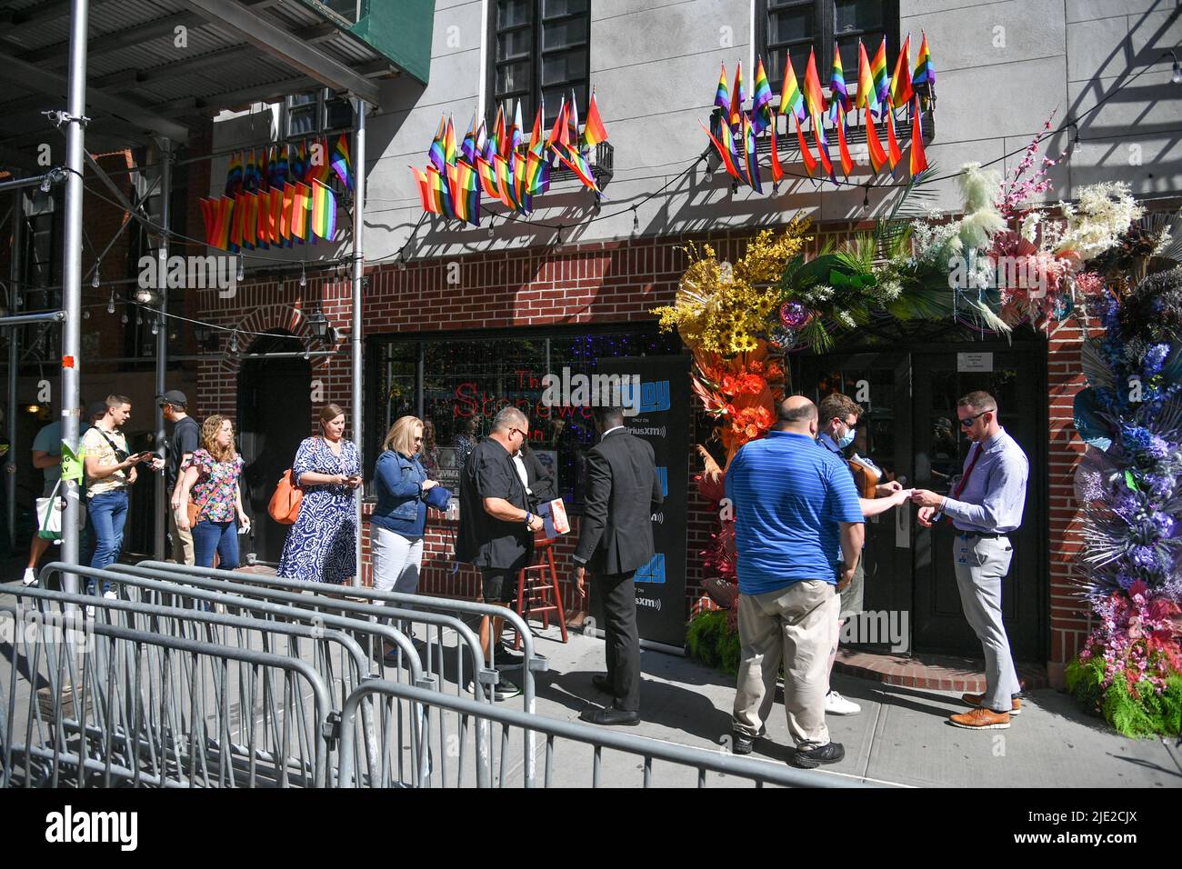 People attend the Stonewall National Monument Visitor Center ...