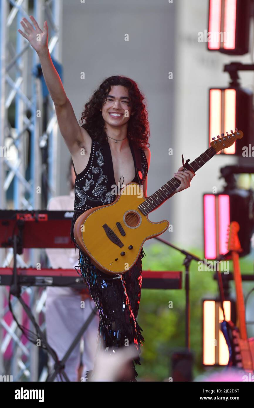 Conan Gray performs on NBC's 'Today' show at Rockefeller Center on June ...