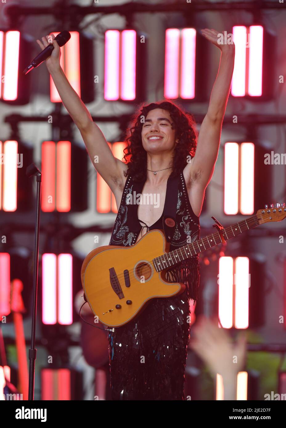 Conan Gray performs on NBC's 'Today' show at Rockefeller Center on June ...