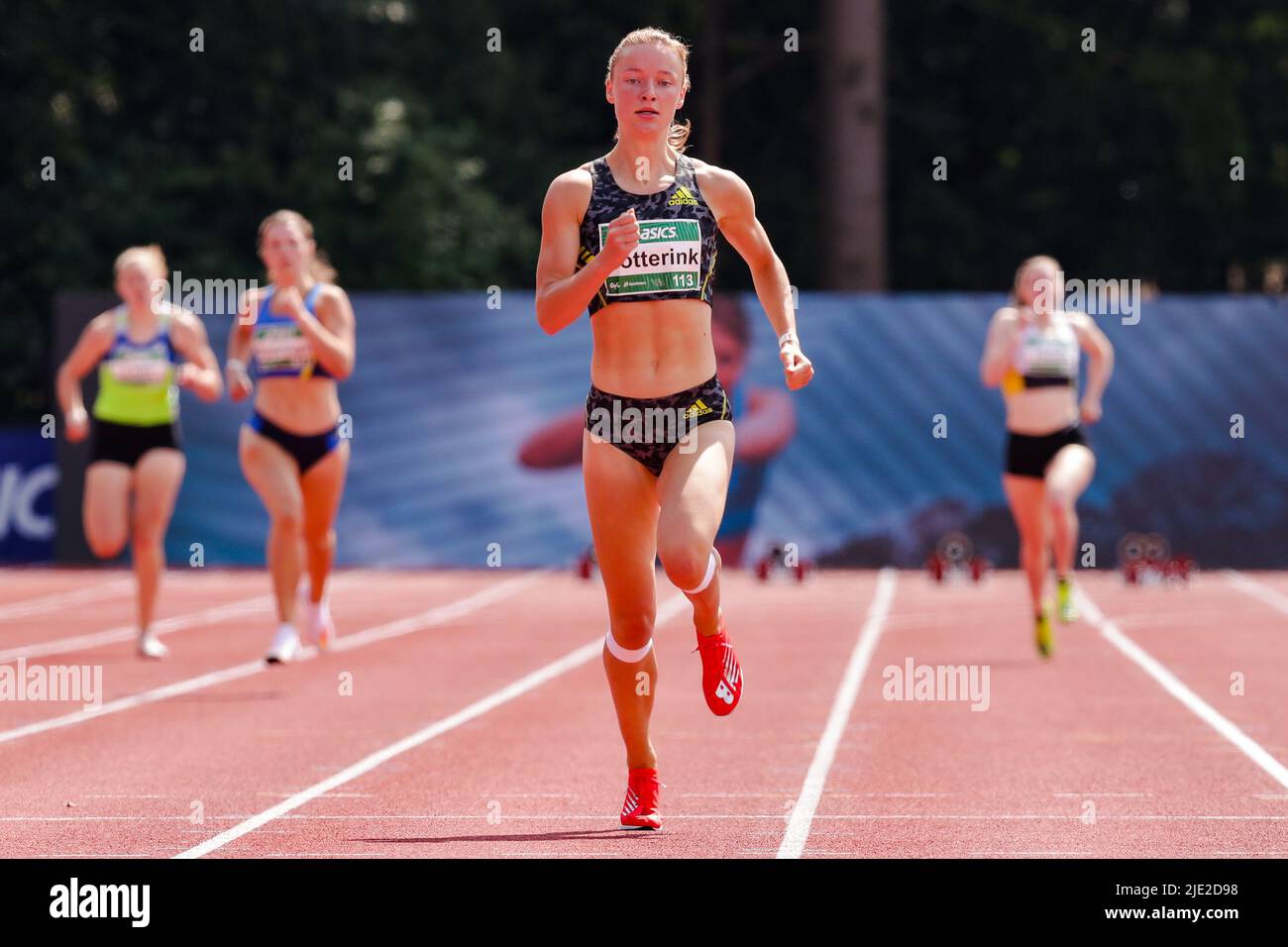 APELDOORN, NETHERLANDS - JUNE 24: Mara Cotterink of the Netherlands competing in the Women's ...
