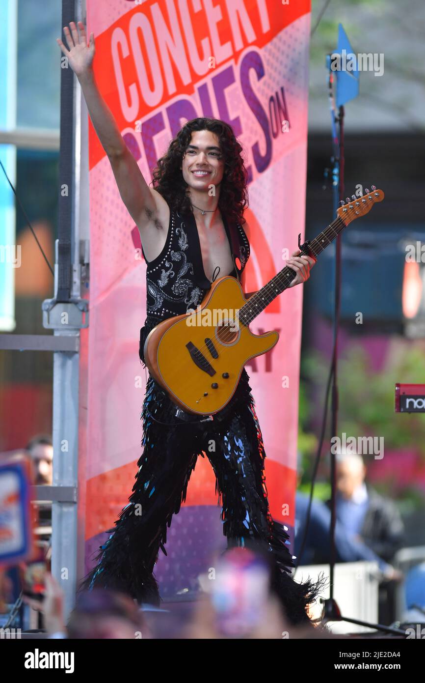 Conan Gray performs on NBC's 'Today' show at Rockefeller Center on June ...