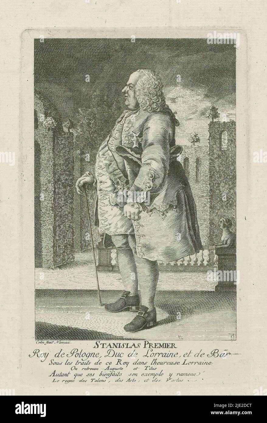 Portrait of Stanislaus Leszczyński, Stanislas Premier (title on object ...