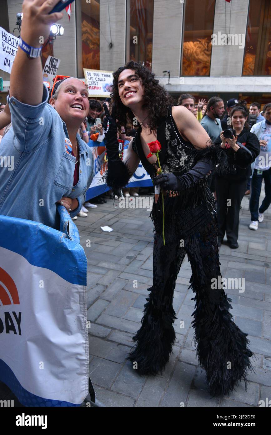 Conan Gray performs on NBC's 'Today' show at Rockefeller Center on June ...