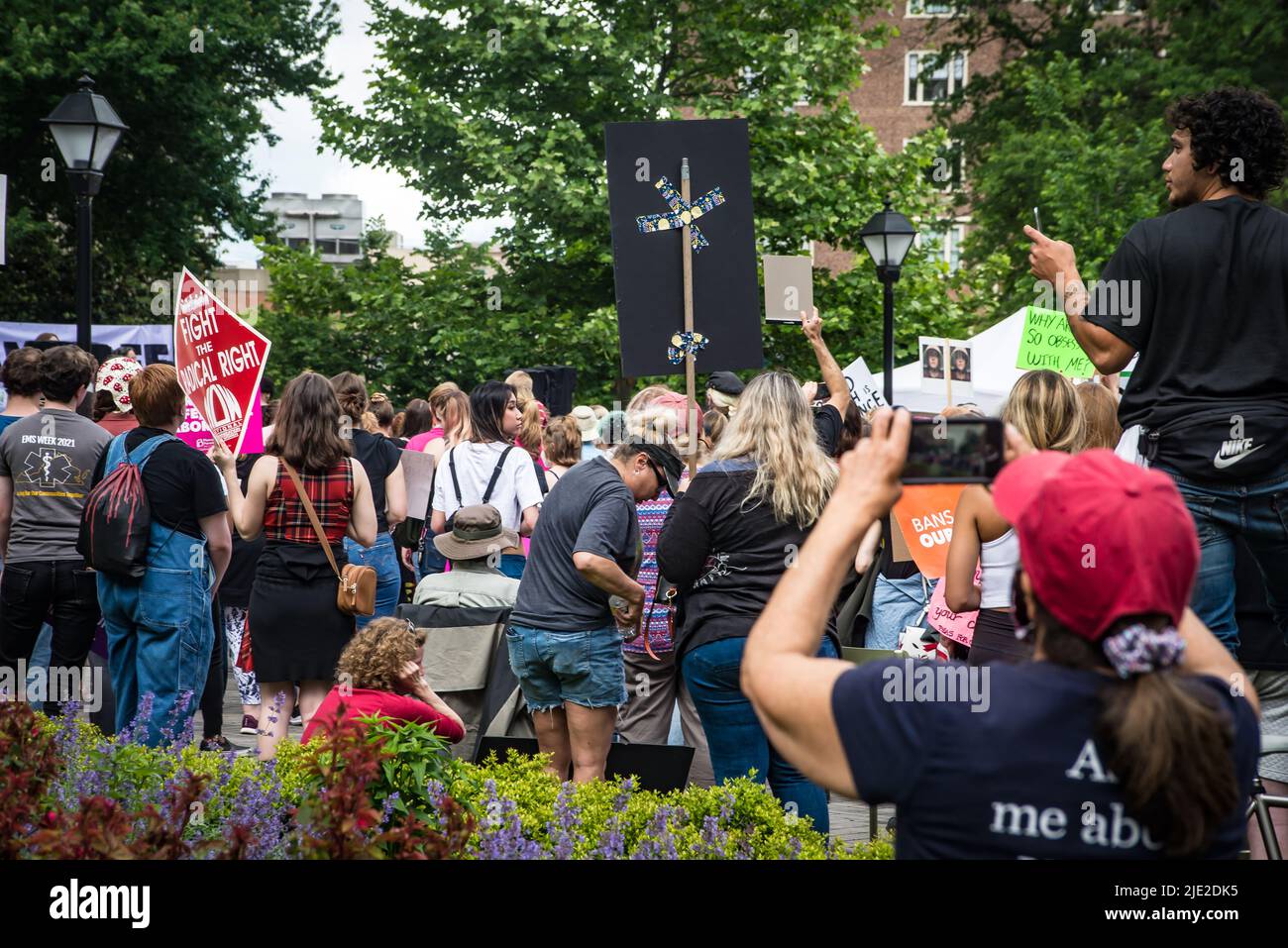 Pro-abortion rally, Richmond, VA Stock Photo - Alamy