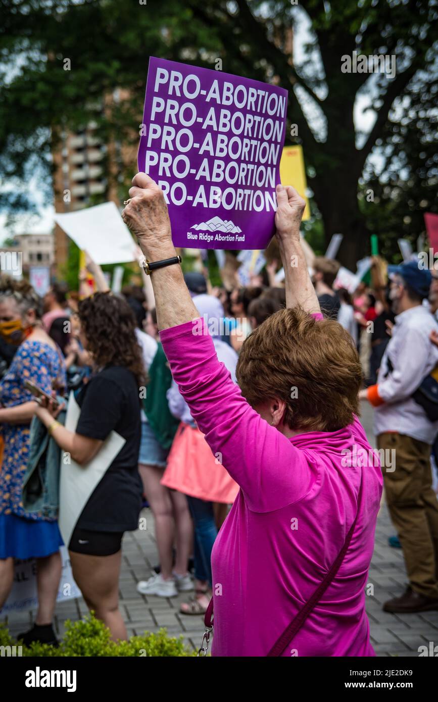 Pro-abortion rally, Richmond, VA Stock Photo - Alamy