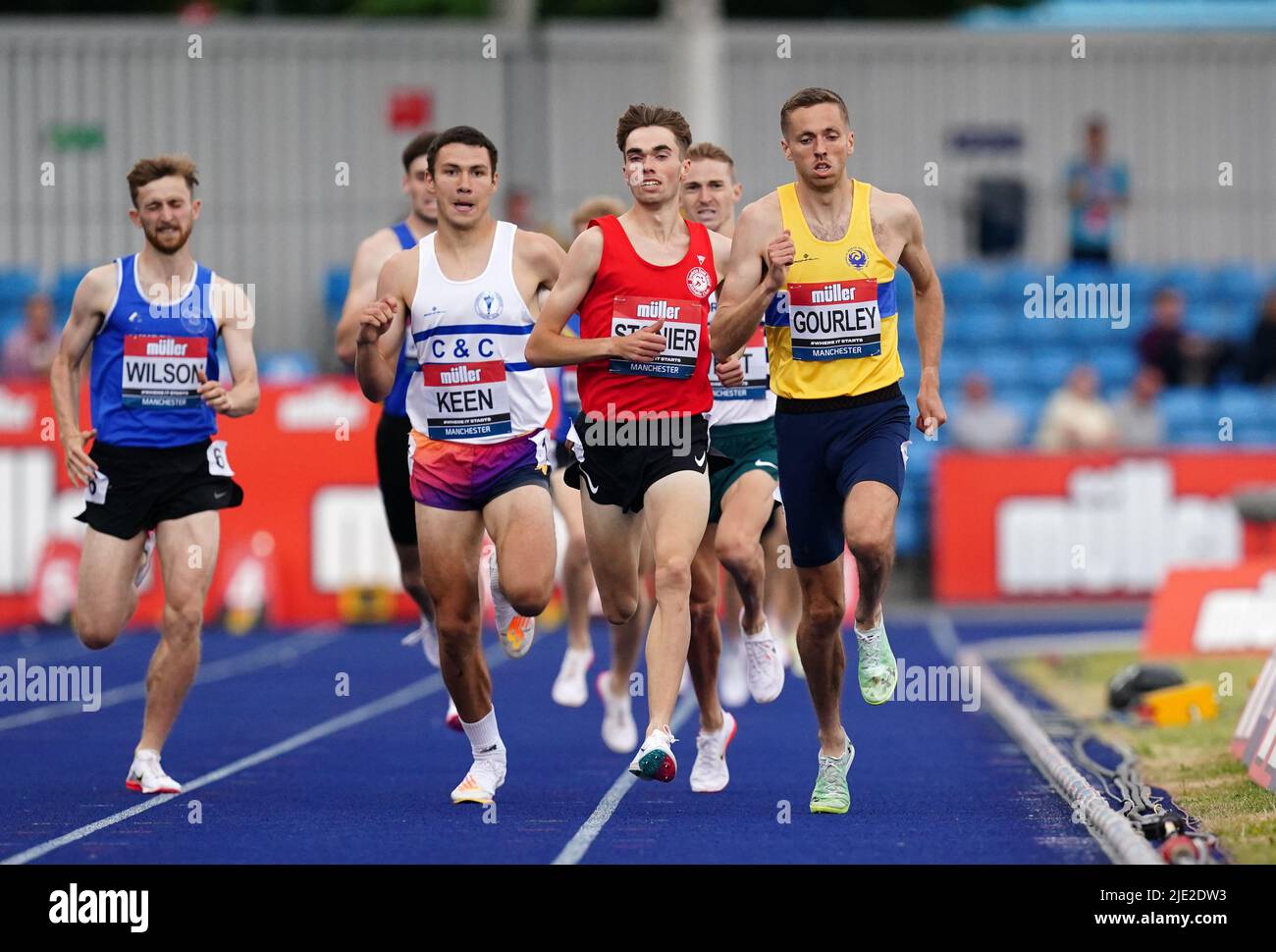 Neil Gourley in the Men's 1500m Heats during day one of the Muller UK ...