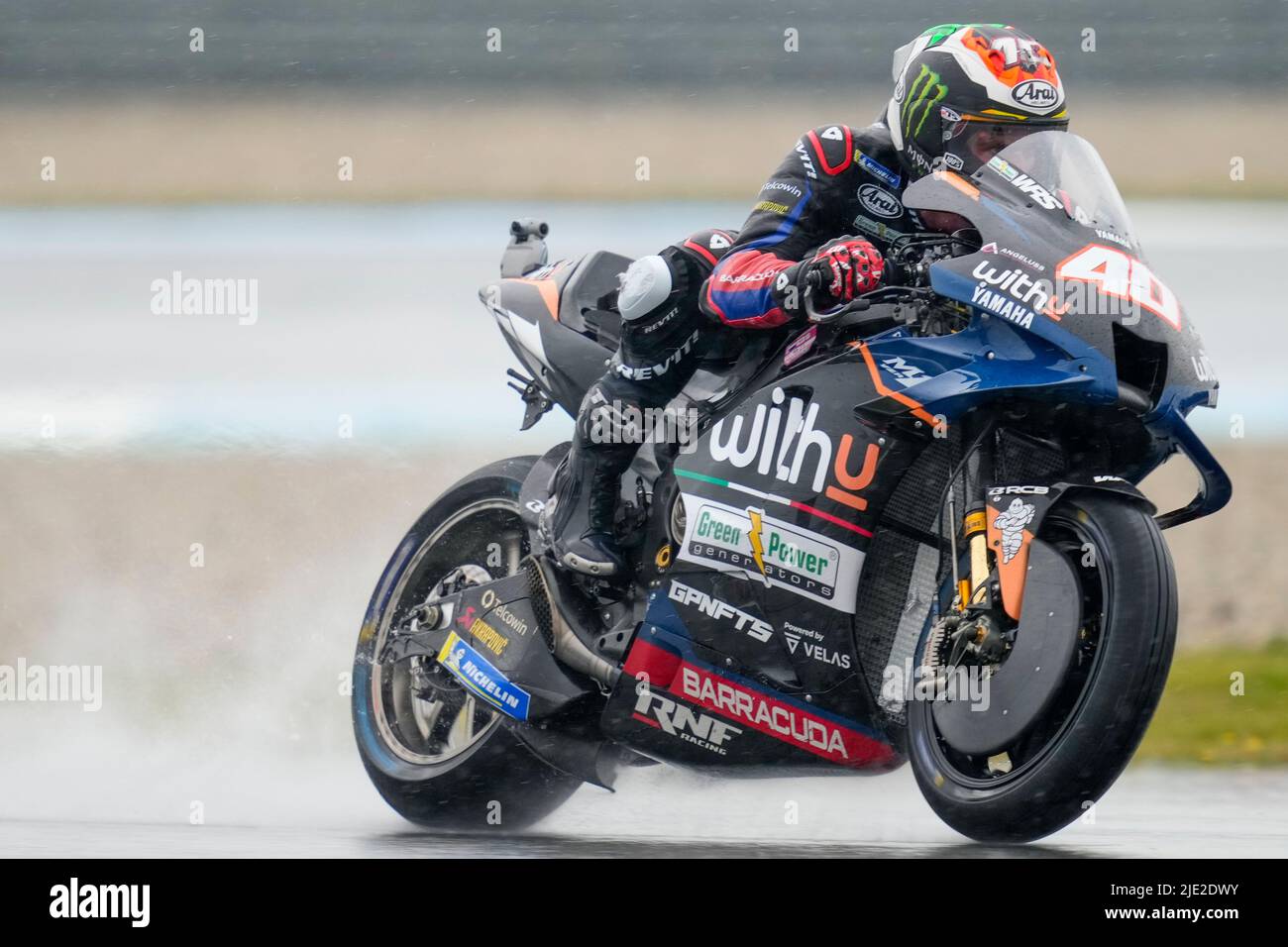 ASSEN, NETHERLANDS - JUNE 24: Darryn Binder of WithU Yamaha RNF MotoGP ...