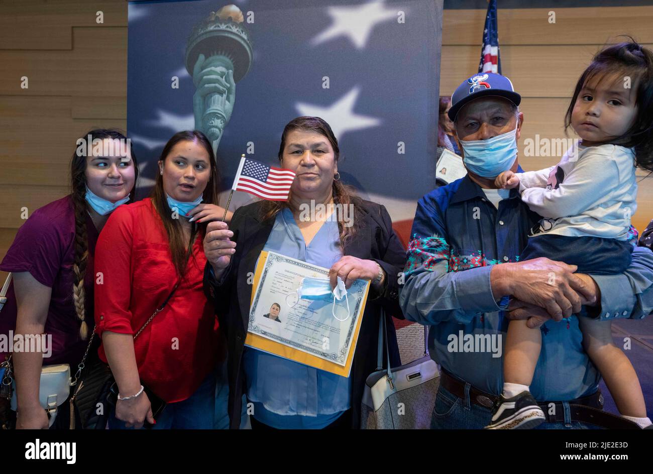 Austin, TX, USA. 24th June, 2022. The family of ROSA JOSEFINA MAYA ...