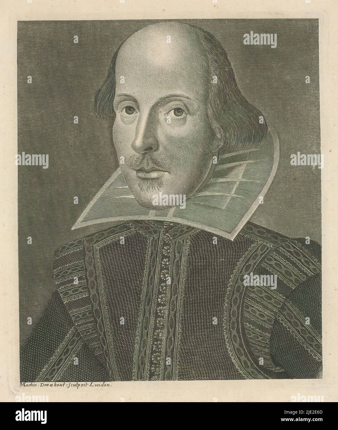 William shakespeare portrait droeshout hi-res stock photography and ...