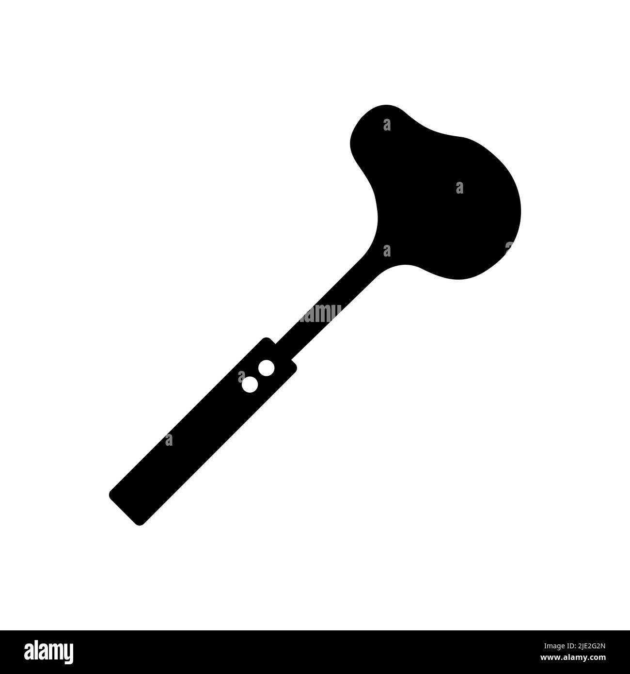 Soup ladle vector isolated glyph icon. Kitchen appliances. Graph symbol ...