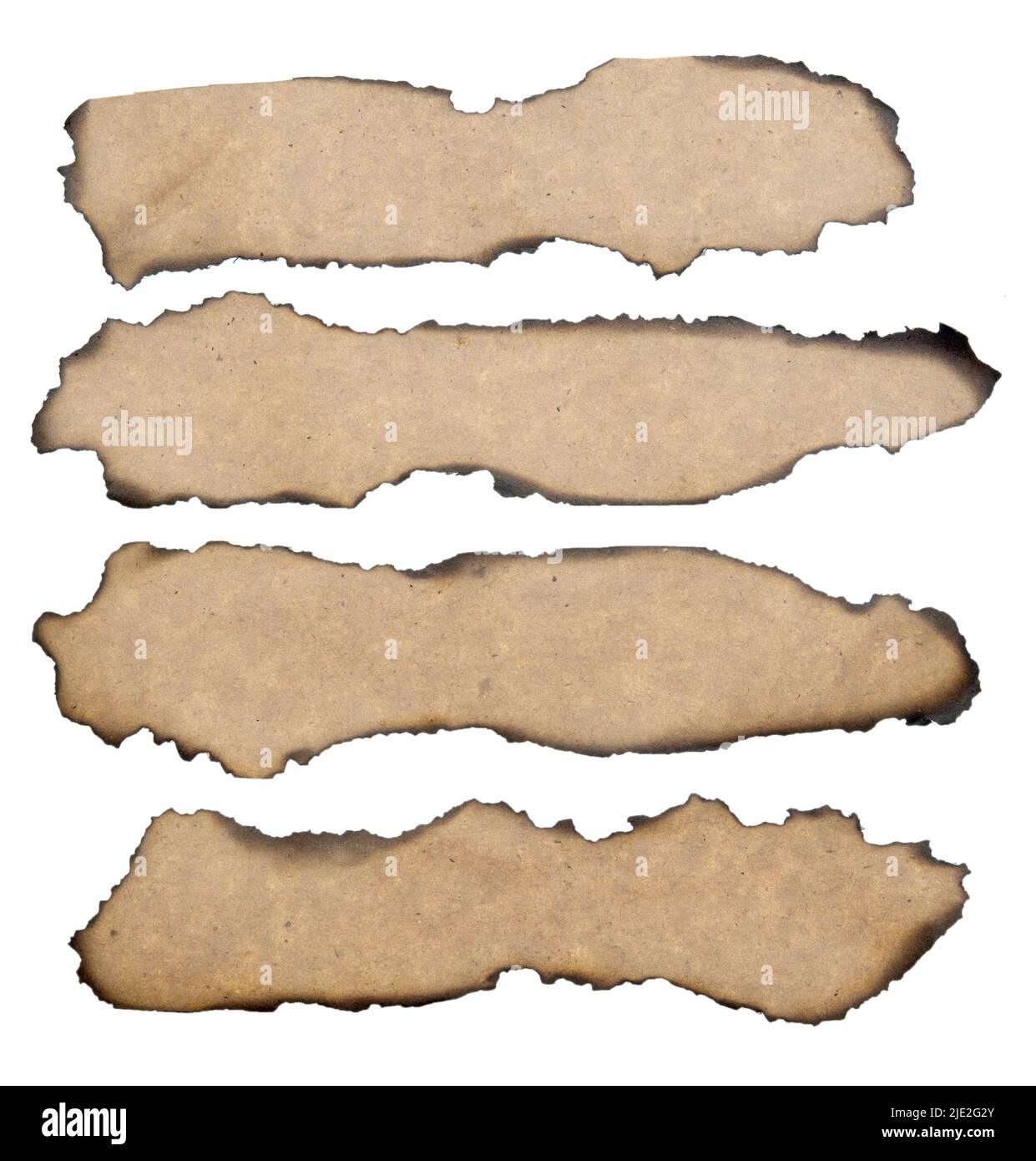 Burned papers isolated on white background Stock Photo - Alamy