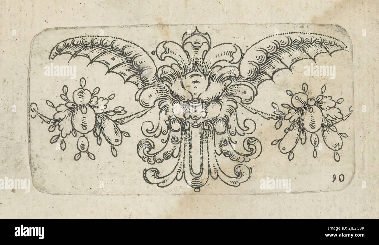 Winged mascaron, Ornaments with cherubs and fruit bunches (series title ...
