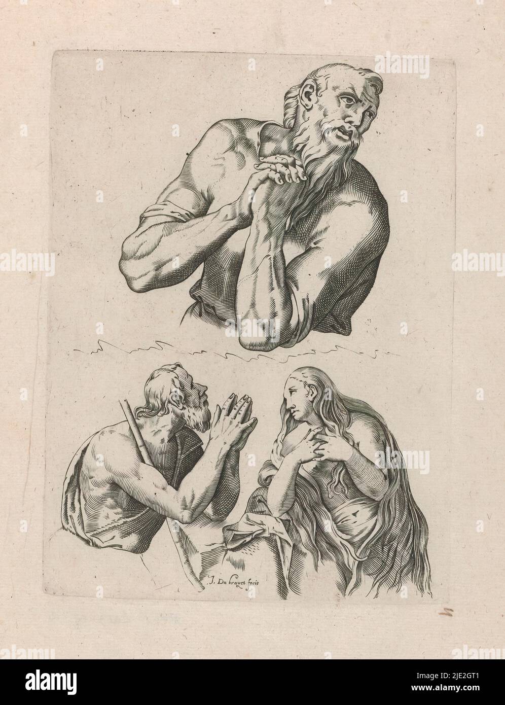 Composition with supplicant figures, Sheet with drawing examples ...