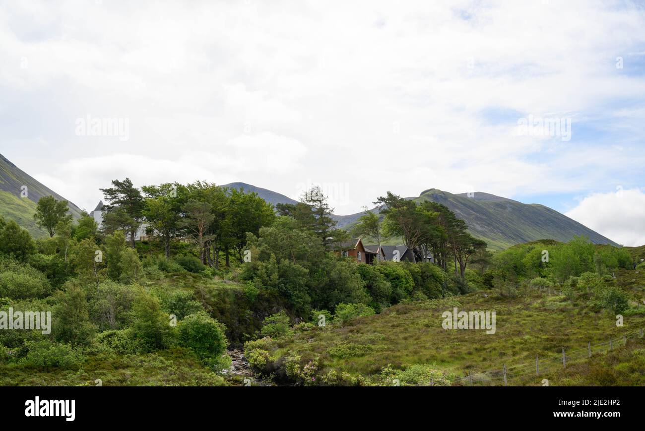 Houses on a Scottish Hillside Stock Photo - Alamy