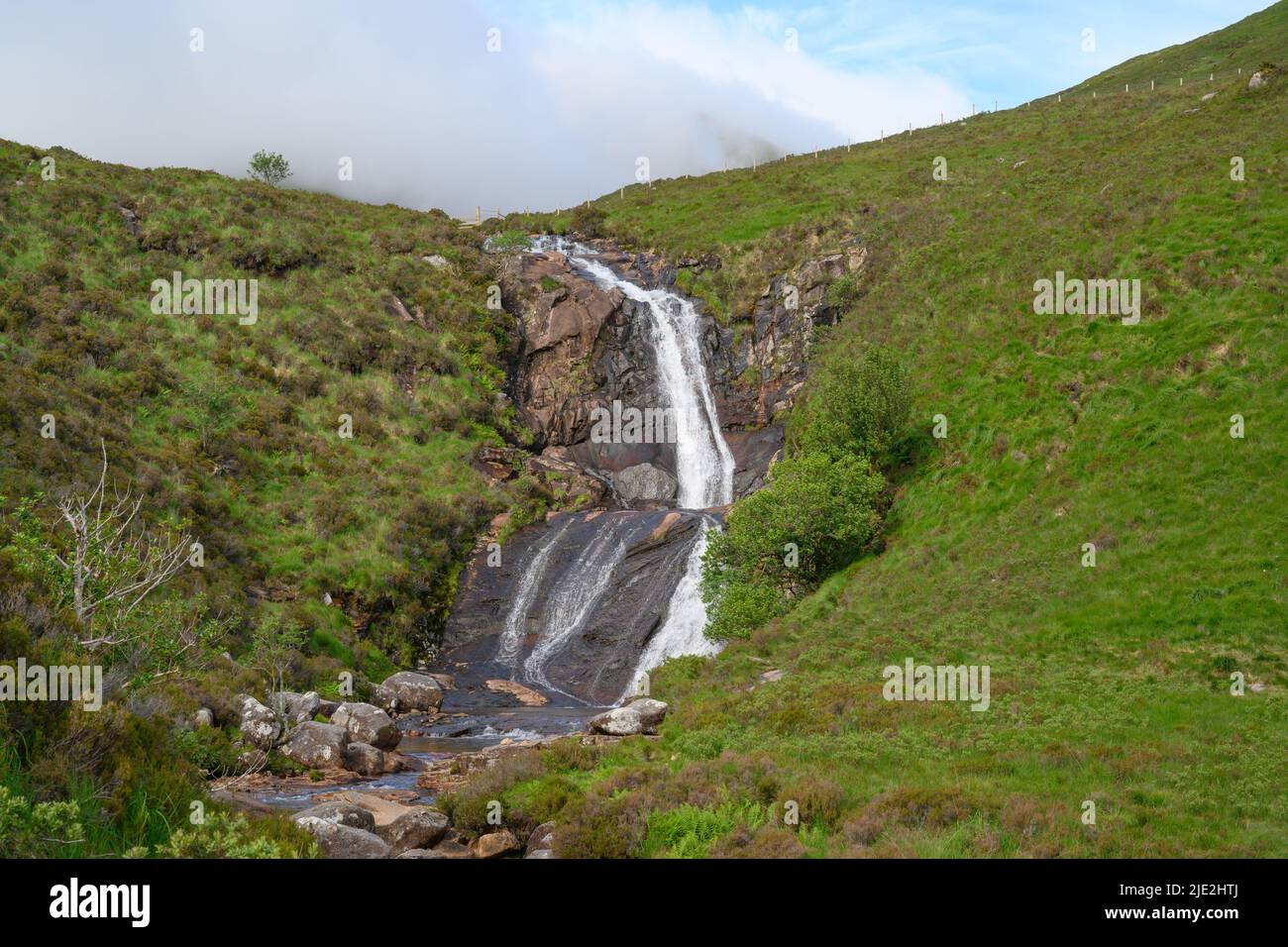Eas a 'Bhradain waterfall on the Isle of Skye Stock Photo - Alamy