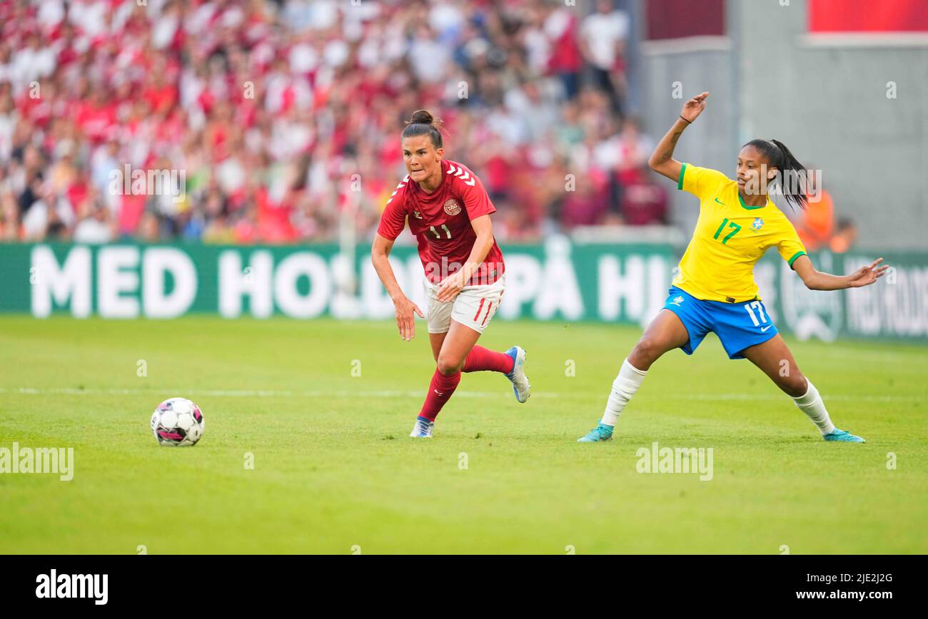 Parken Stadium, Copenhagen, Denmark. 24th June, 2022. Ary Borges of ...