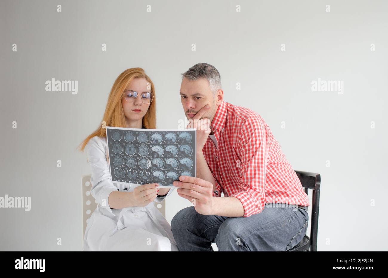 Medical female doctor study xray hi-res stock photography and images ...