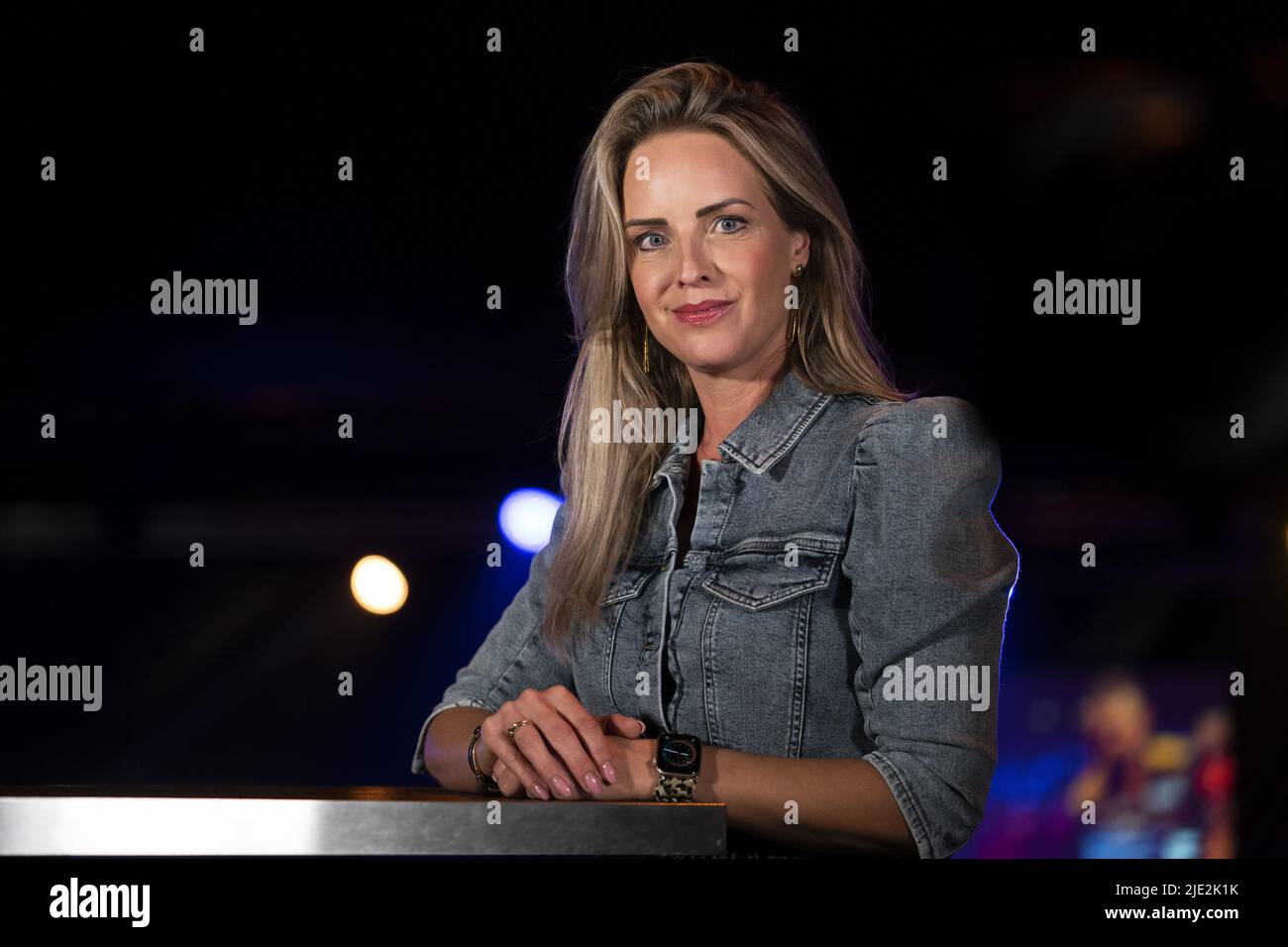 AMSTERDAM - Portrait of Annemarie Fokkens during Dutch Darts Masters ...