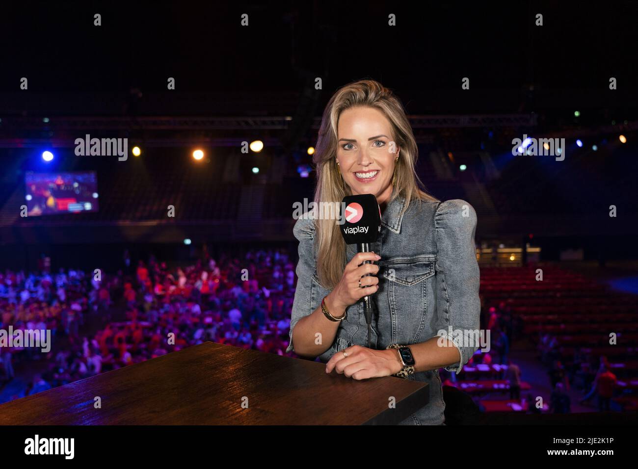 AMSTERDAM - Portrait of Annemarie Fokkens during Dutch Darts Masters ...