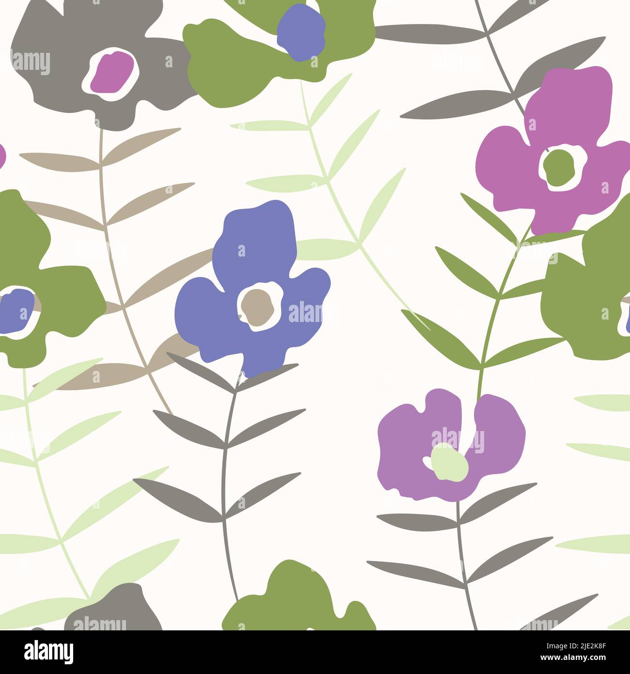 Seamless floral pattern with roses based on traditional folk art ...