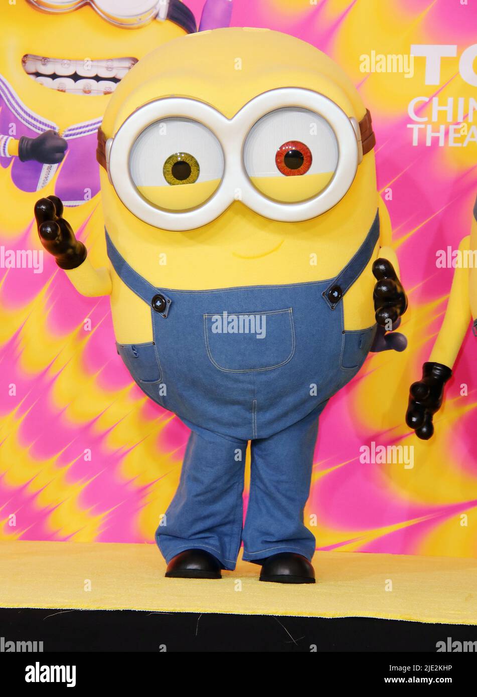 Hollywood, USA. 24th June, 2022. Bob The Minion arrives at Illumination ...