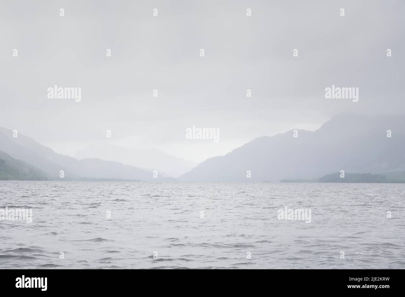 Ben Lomond view from Loch Lomond during summer storm Stock Photo - Alamy