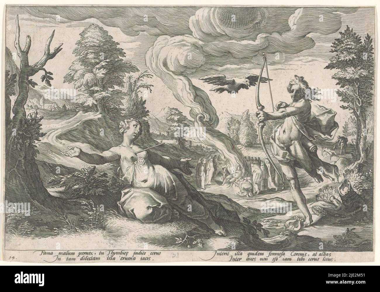 Apollo kills Coronis, Metamorphoses of Ovid (series title), Princess ...