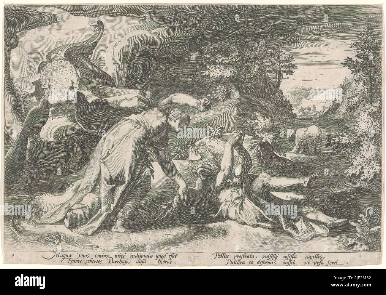 Juno turns Callisto into a bear, Metamorphoses of Ovid (series title ...