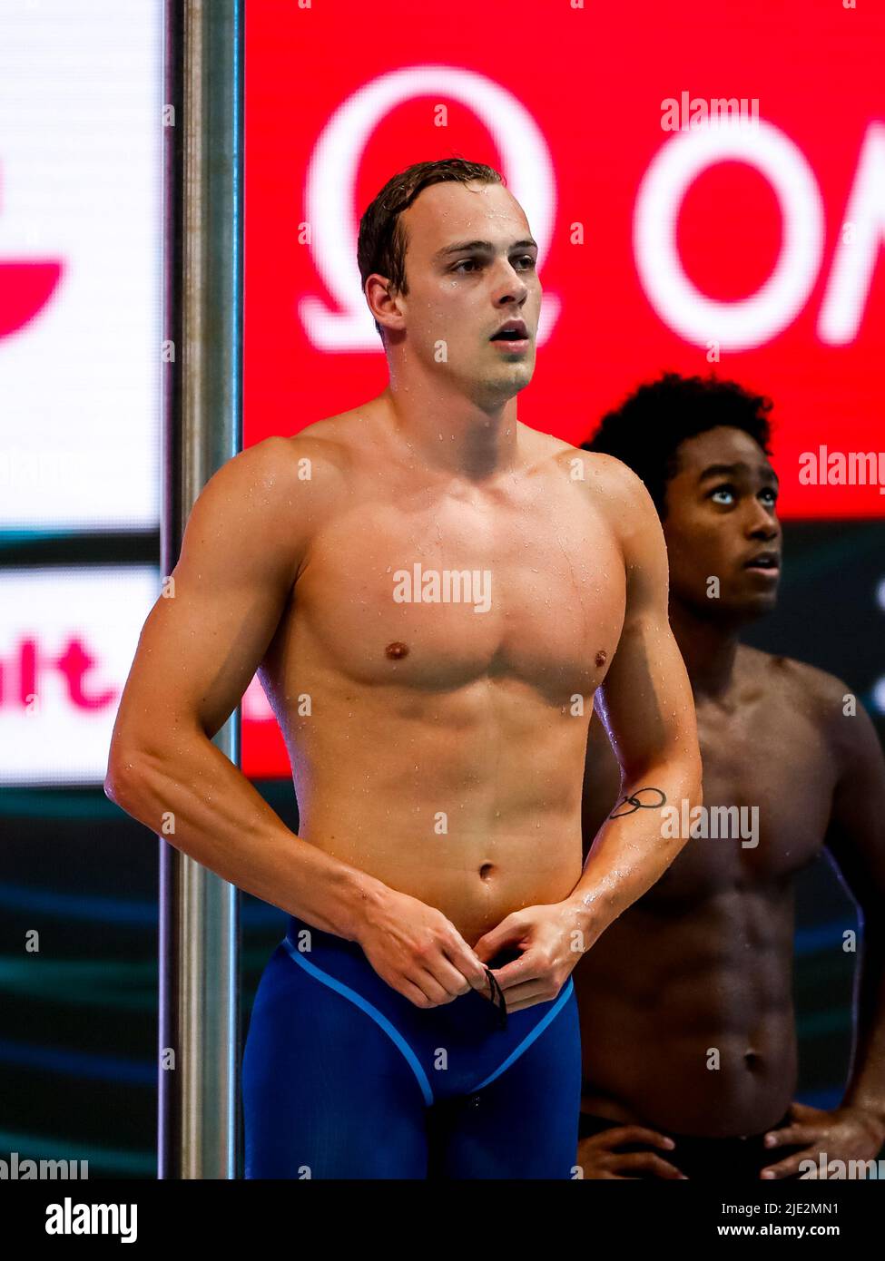 BUDAPEST, HUNGARY - JUNE 24: Jesse Puts of the Netherlands looks on ...