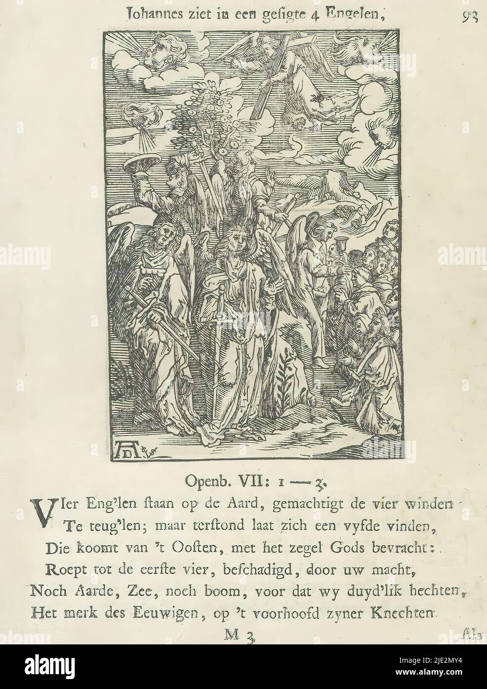 Four angels hold back hi-res stock photography and images - Alamy