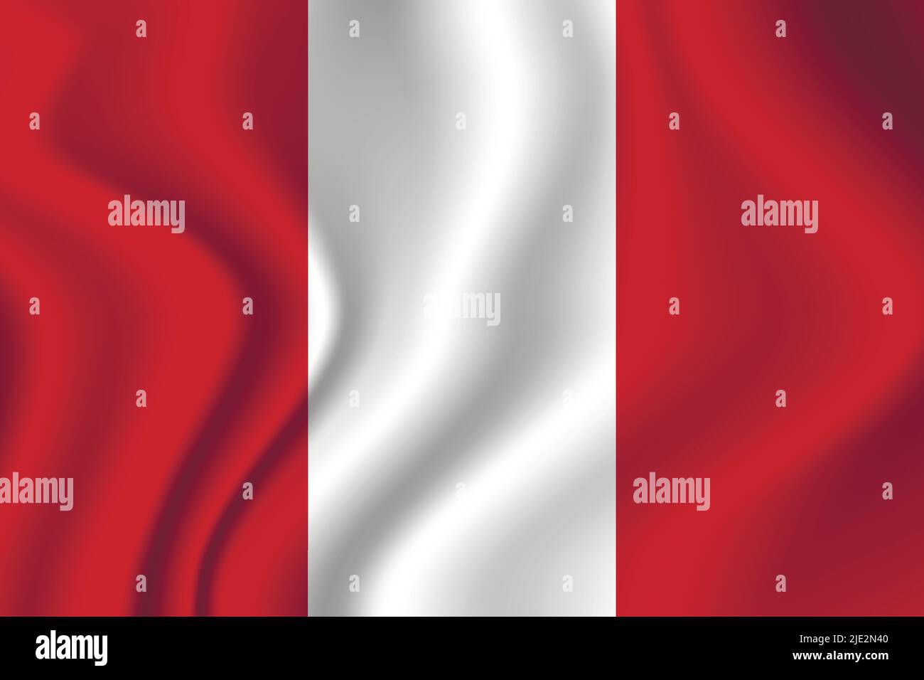 Flag of Peru. Peruvian national symbol in official colors. Template ...