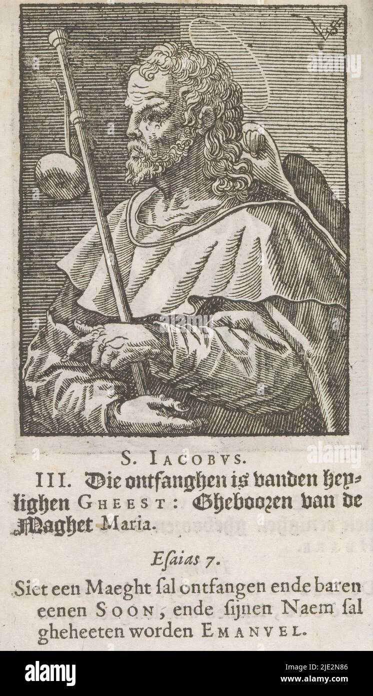 Apostle James the Greater, St. James (title on object), Christ, Mary ...