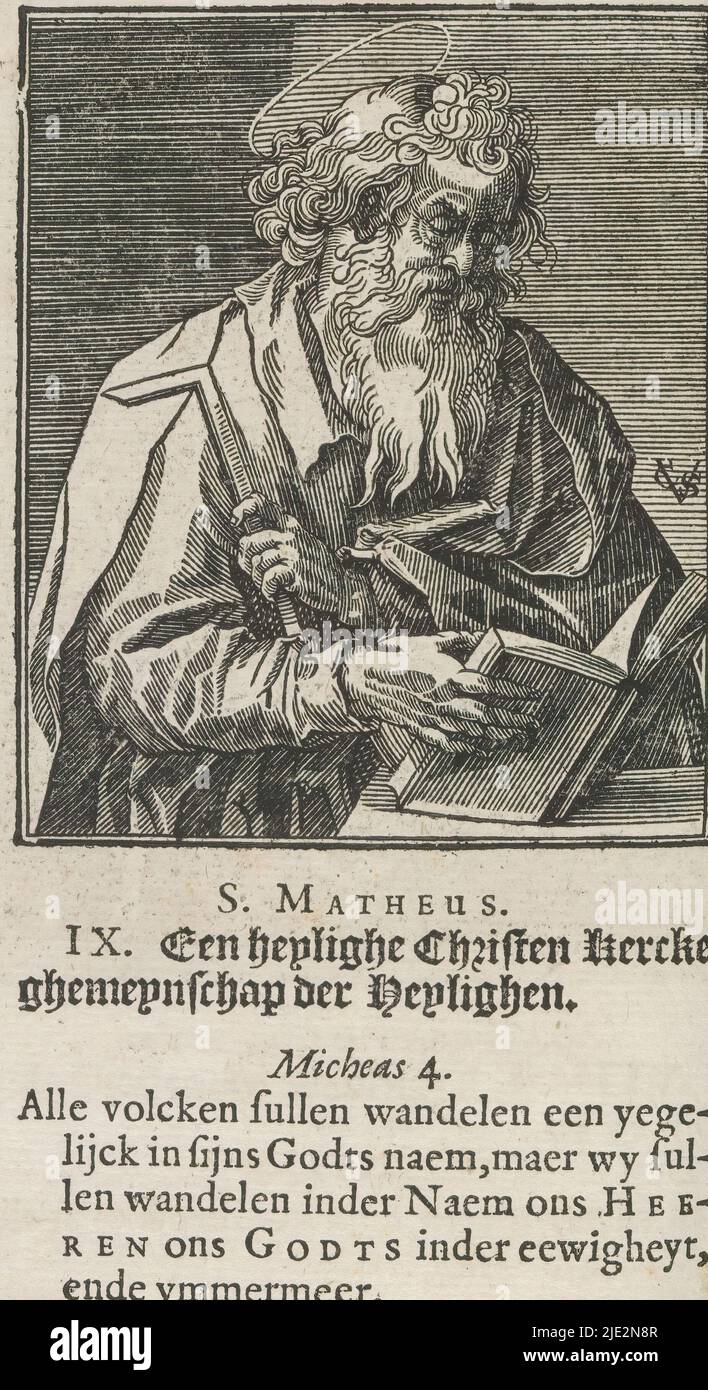 Apostle Matthew, S. Mathew (title on object), Christ, Mary and the ...
