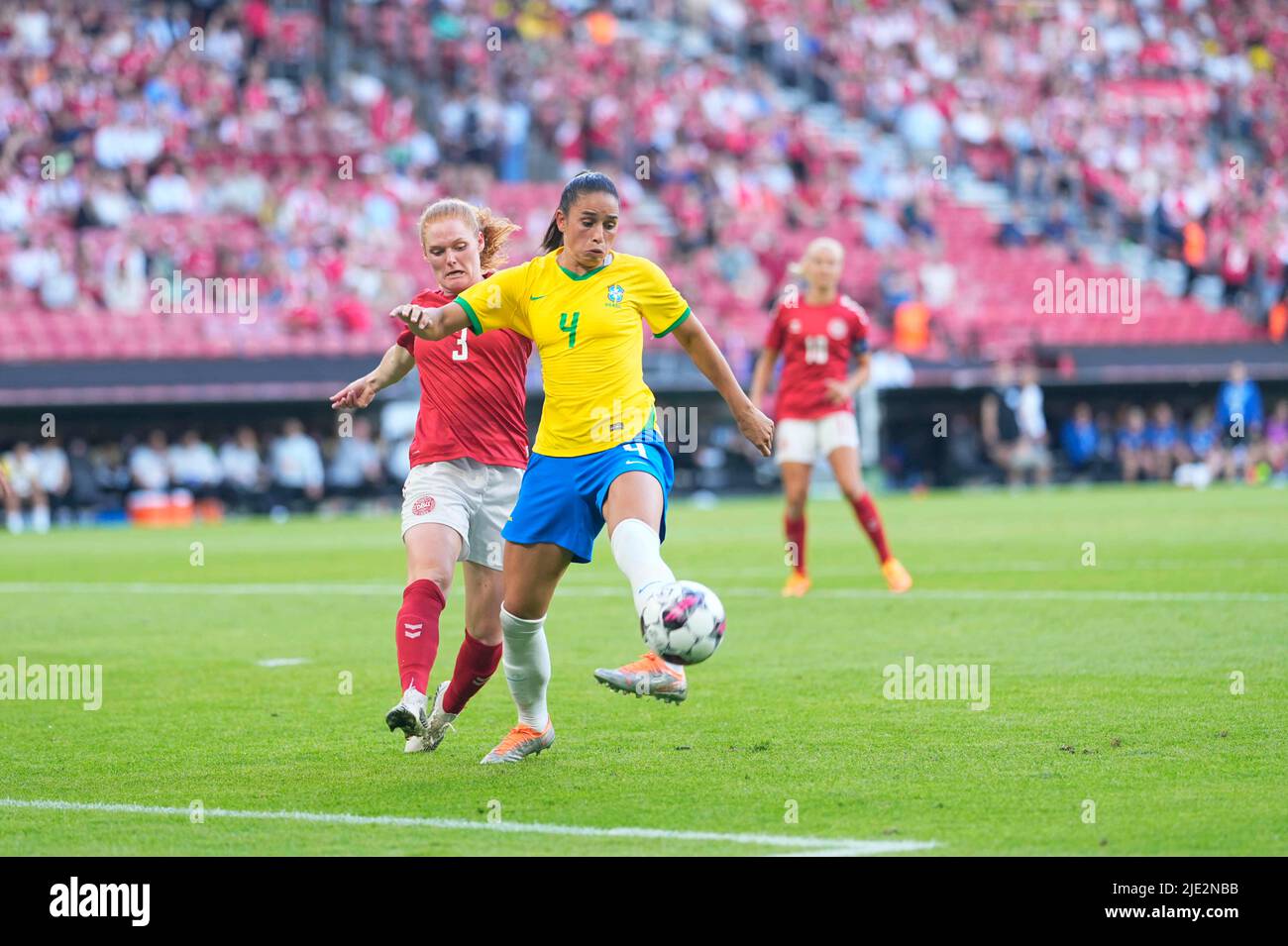 June 24, 2022: Rafaelle of Brazil during Denmark Women v Brazil Women ...