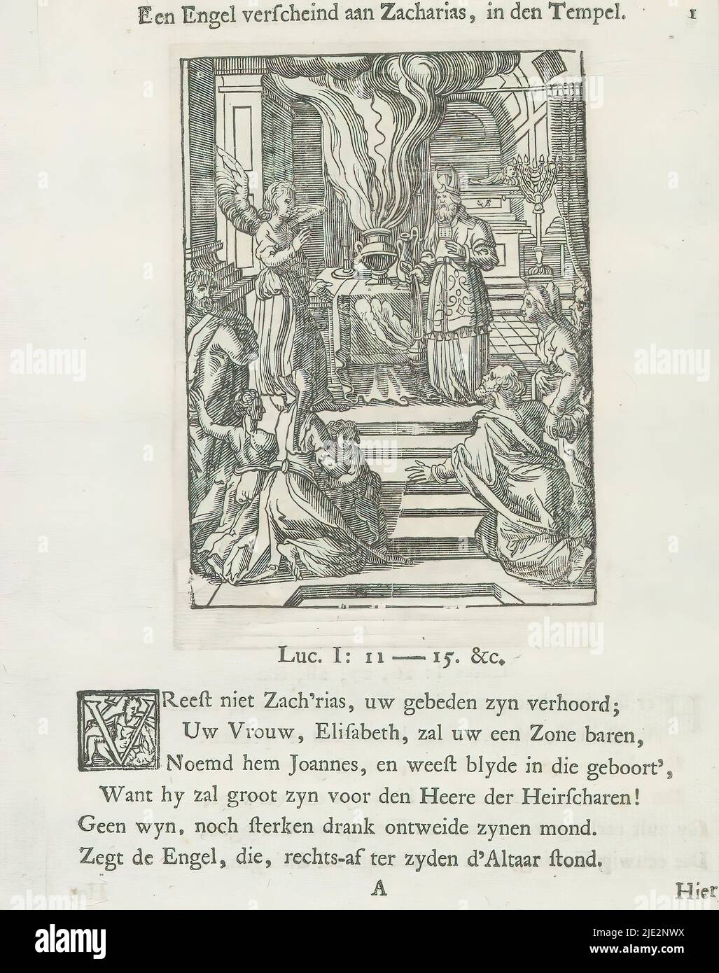 The angel gabriel appears zacharias hi-res stock photography and images ...