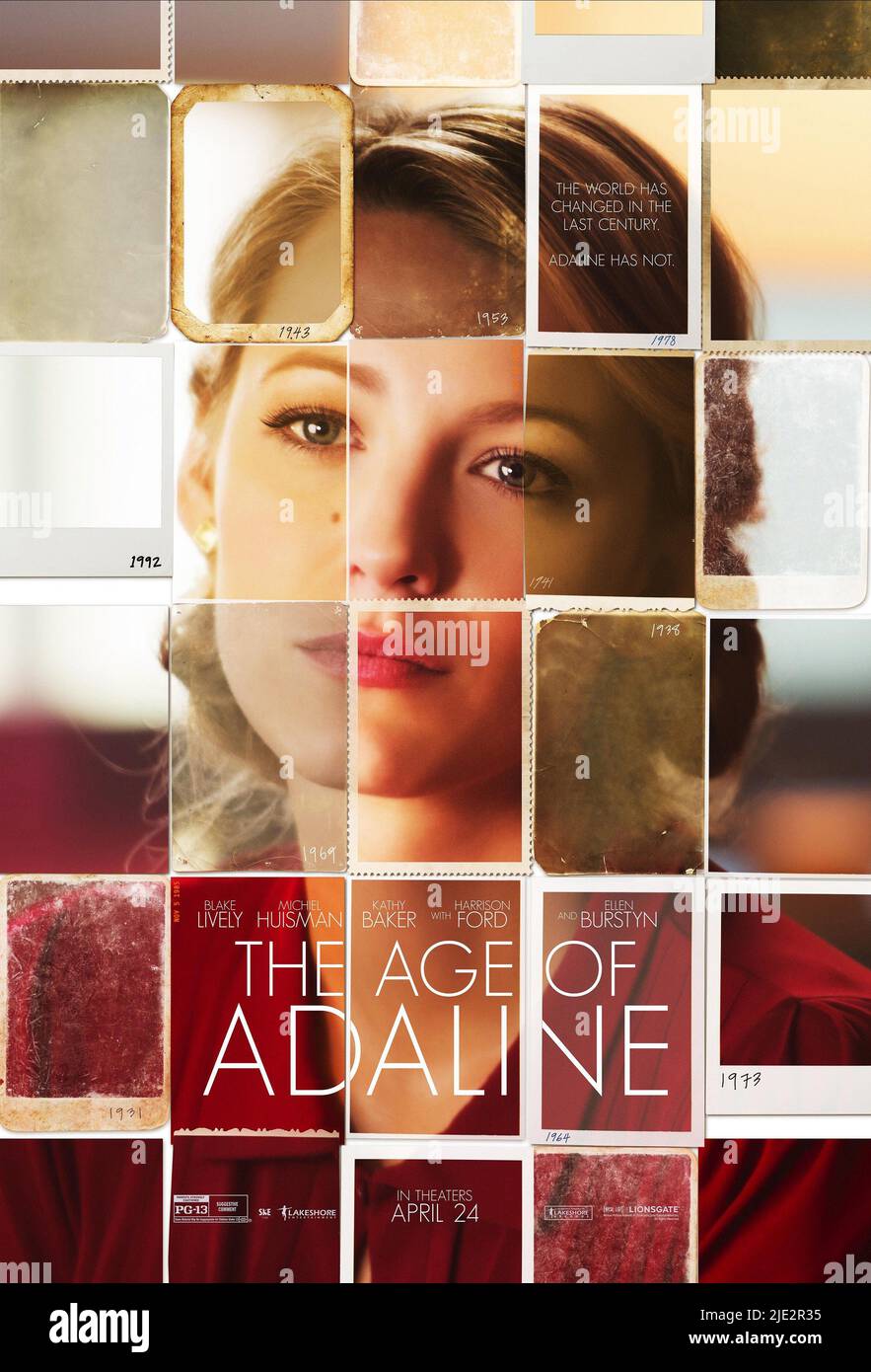 BLAKE LIVELY POSTER, THE AGE OF ADALINE, 2015 Stock Photo - Alamy