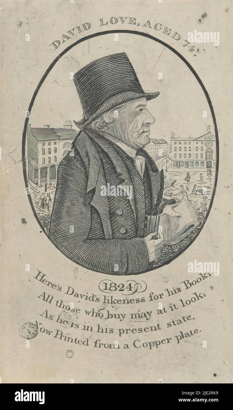 Portrait of David Love, David Love, aged 74 (title on object), Portrait ...