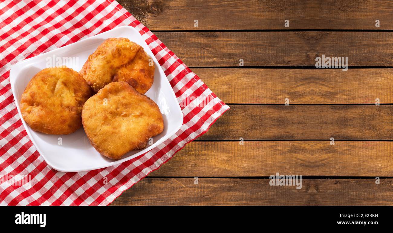 Venezuelan salty cake - Tradition street food Stock Photo - Alamy