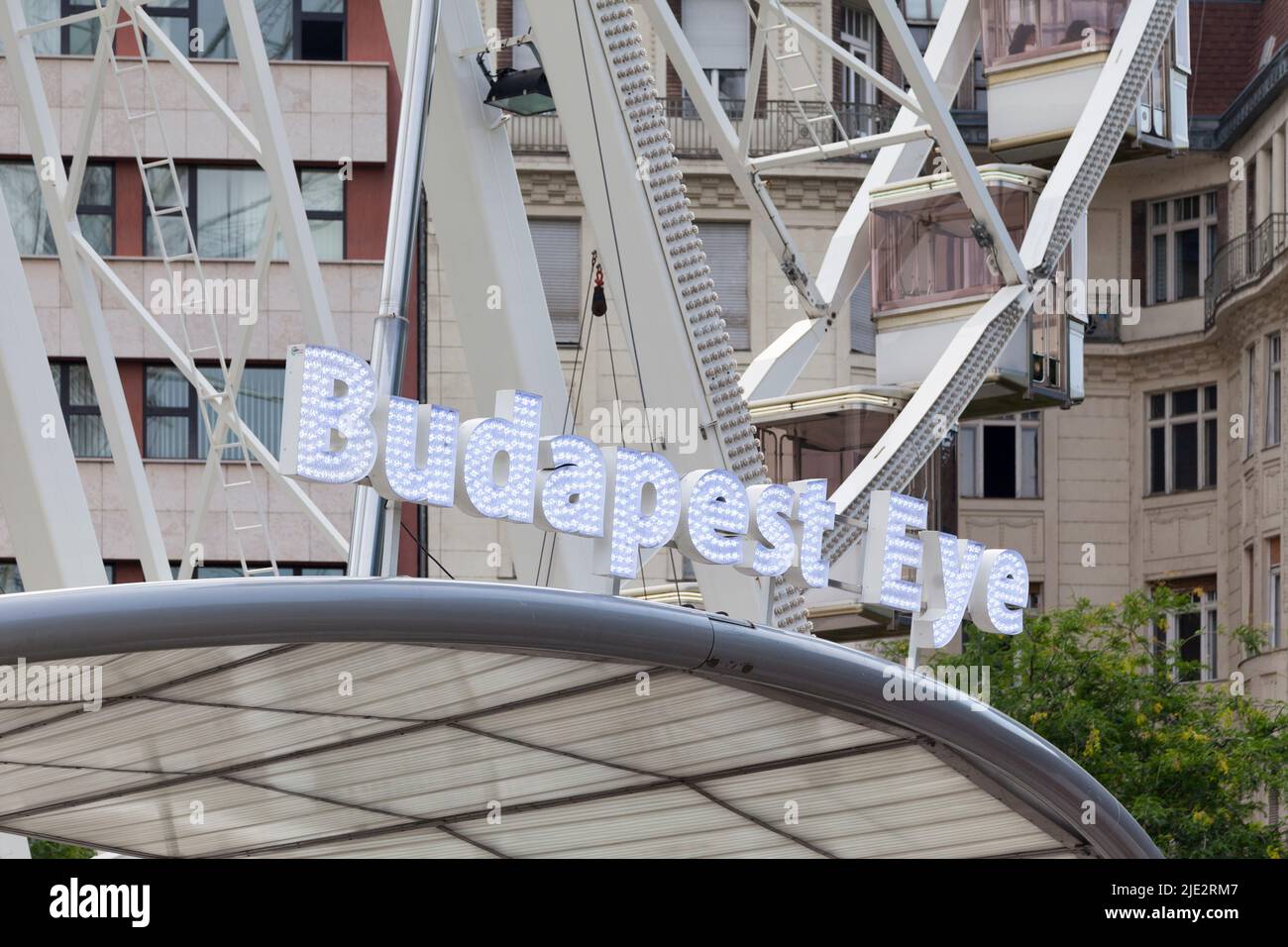 Budapest, Hungary - June 20 2018: The Budapest eye (also known as ...